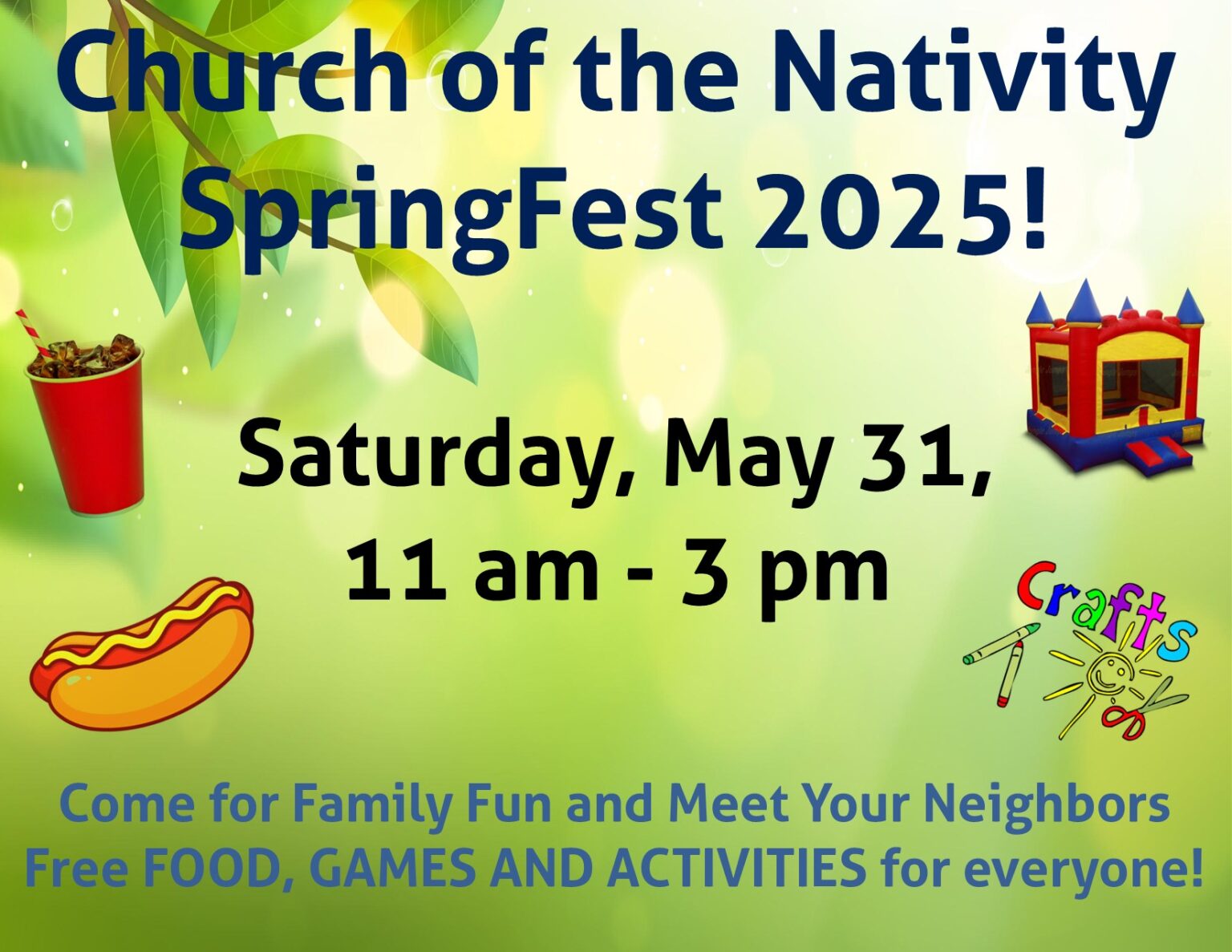 Springfest at Church of the Nativity! Saturday, May 31, 2025 from 11 am ...